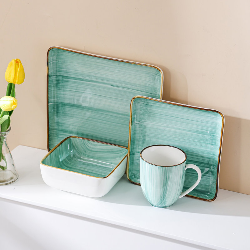 Stone Lain Esmeralda Dinnerware Set Porcelain & Reviews | Wayfair